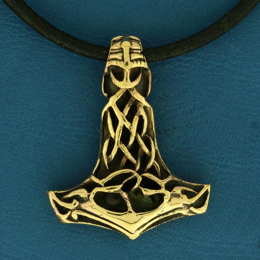 Thors Hammer Mjølner 51x28 mm – Nordisk beskyttelse – Odins Klinge